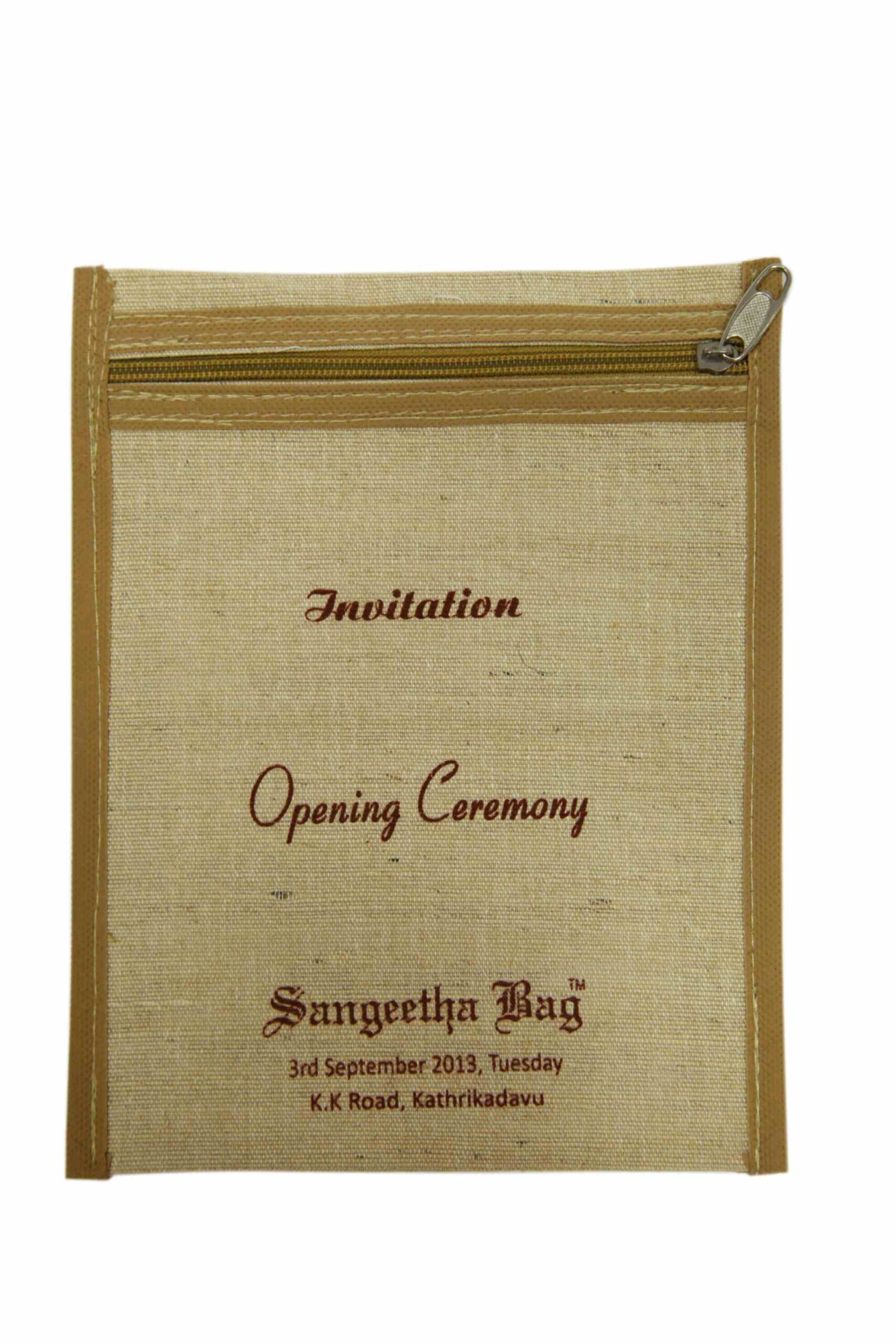 Invitation Card - Sangeetha Bags