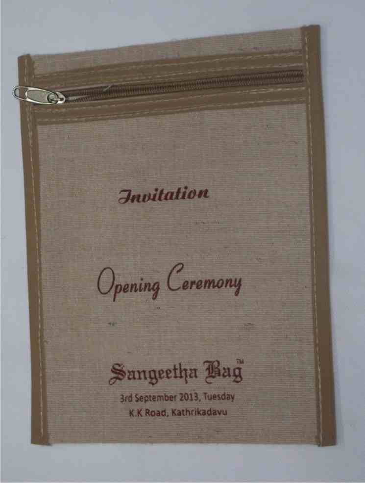 Invitation Card - Sangeetha Bags